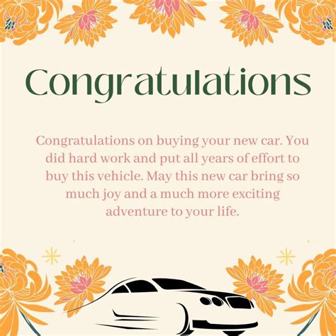 Congratulation Messages For A New Car Best Congratulation Messages