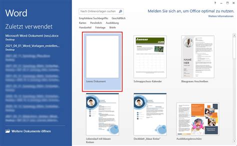 Vorlagen In Microsoft Word Erstellen
