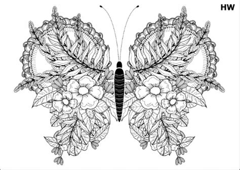 Duży TATUAŻ ZMYWALNY wodny KWIATY MOTYL tymczasowy na wodę damski