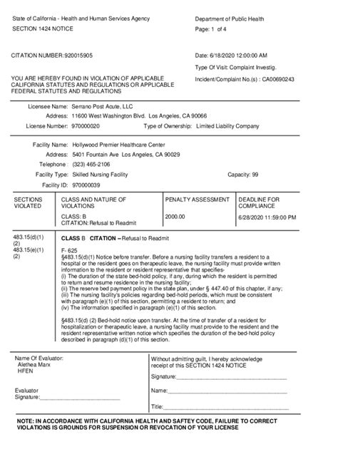 Fillable Online Fillable Online Cdph Ca State Of California Health And