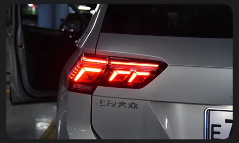 AKD Car Lights For VW Tiguan Led Tail Light 2017 2021 New Tiguan Rear