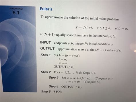 solved write a matlab code for euler s method to solve the