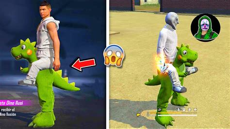 Consigo El Traje Mas Gracioso De Free Fire Dino Ilusi N Youtube