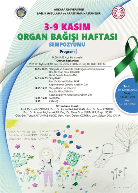 3 9 Kasım Organ Bağışı Haftası Sempozyumu Ankara Üniversitesi Sağlık