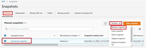 How To Share Rds Snapshot From One Aws Account To Another