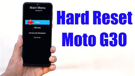 Hard Reset Moto G30 Factory Reset Remove Pattern Lock Password How