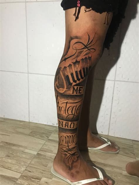 Minha Tatoo Tatuagem Na Perna Tatuagens Masculinas Frases Tatuagen