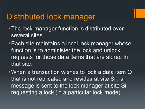 concurrency control in distributed database ppt
