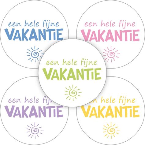 Stickermix Vakantie Wit