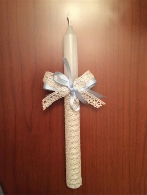 Vela Para Bautizo Baptism Candle Handmade Candles Christening