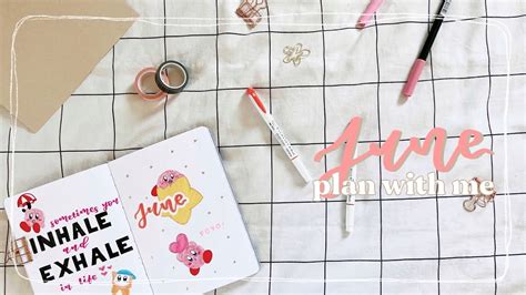 Plan With Me June Bullet Journal Setup Youtube