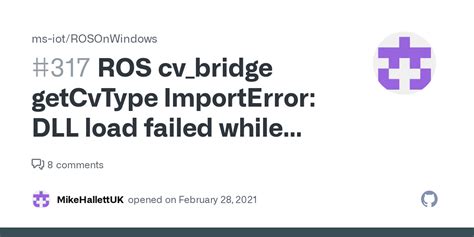 ROS Cv Bridge GetCvType ImportError DLL Load Failed While Importing Cv