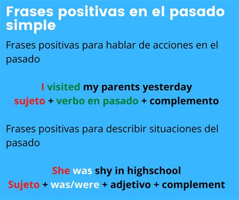 100 Oraciones De Ejemplo En Pasado Simple En Ingles El Linguistico