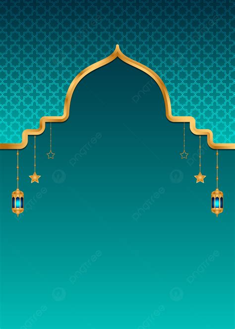 Fundo De Mesquita Islâmica Lanterna Eid Al Fitr Cartaz árabe Jumma