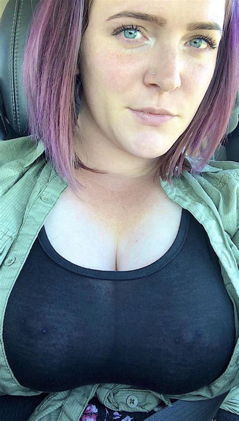 Pierced Nipples In A See Through Top Scrolller