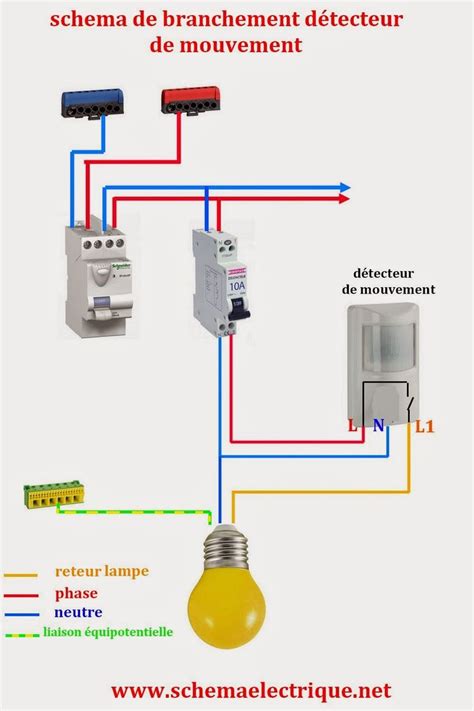 schéma electrique simple détecteur de mouvement schéma electrique