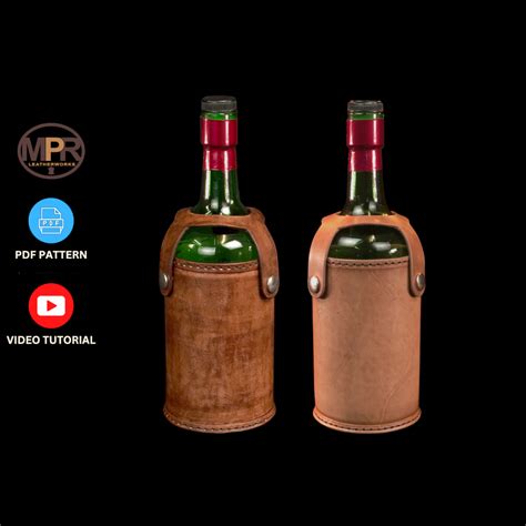 Combo Leather Wine Bottle Holders MPR Leatherworks