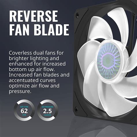 Cooler Master SickleFlow 120 ARGB Reverse Edition Case Fan MFX B2DR