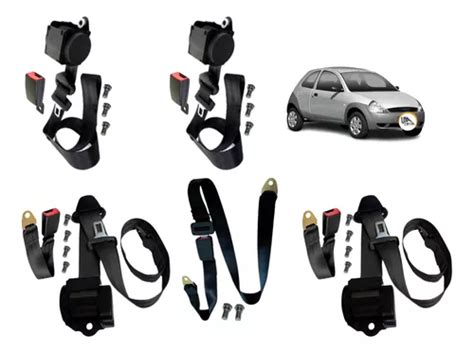 Kit Cinto De Segurança Retrátil 3 Pontos 5 Bancos Ford Ka