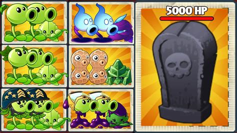 Random Team Plants And Mint Vs Tutorial Gravestone 5000 HP Who Will