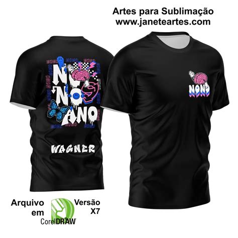 Arte Vetor Camisa Nono Ano Borboleta Janete Artes