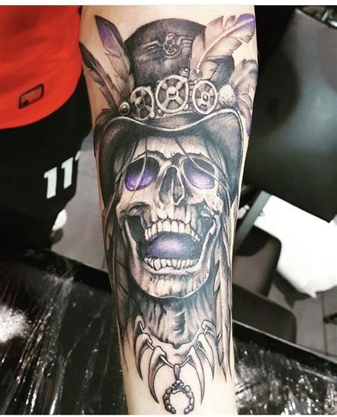 My Voodoo Skull Tattoo Done By Mick At Fade To Black Blackpool England