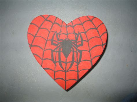 Nothing Says I Love You Like A Hand Painted Spider Man Heart Box
