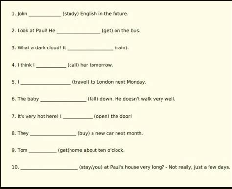 Complete Las Siguientes Oraciones Usando Will O Going To Brainly Lat