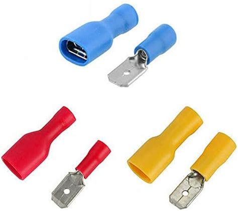 Pcs Assorted Electrical Wire Connector Insulated Spade Crimp