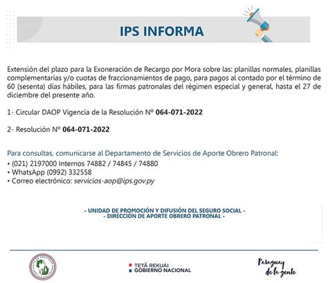 Instituto de Previsión Social IPS Portal Paraguay