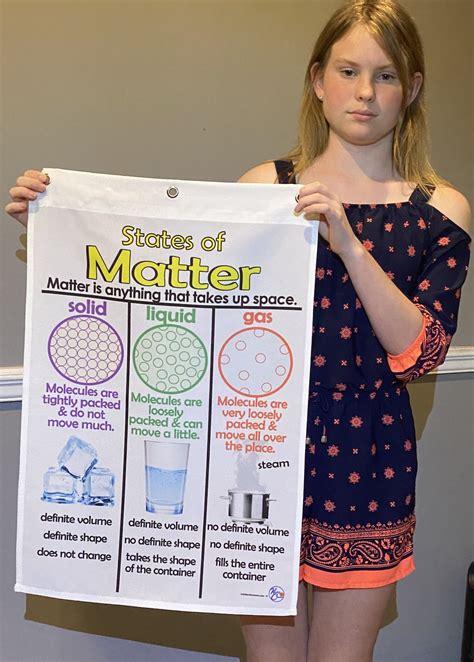 States Of Matter Anchor Chart Printed On Fabric Anchor Etsy