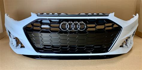 AUDI A4 S4 B9 8W S LINE LIFT 2020 ZDERZAK PRZÓD 4xPDC KOMPLETNY LS9R 0