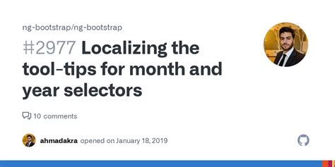 Localizing The Tool Tips For Month And Year Selectors Issue 2977