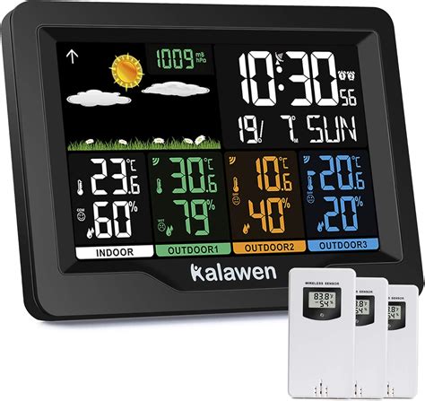 Estaci N Meteorol Gica Kalawen Sensores Exteriores Dentro Y Fuera