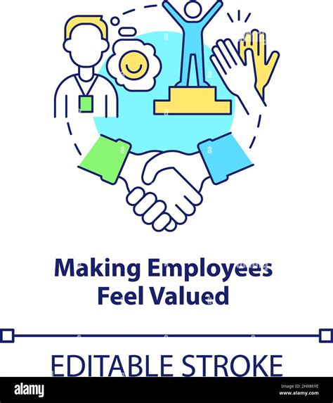 Making Employees Feel Valued Concept Icon Stock Vector Image Art Alamy