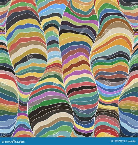 Doodle Color Abstract Seamless Background Stock Vector Illustration