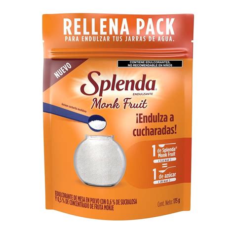 Edulcorante En Polvo Splenda Fruta Del Monje 175 G Walmart