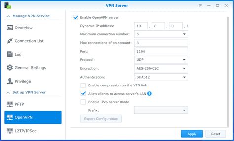 Setting Up An OpenVPN Server With Synology And Viscosity SparkLabs