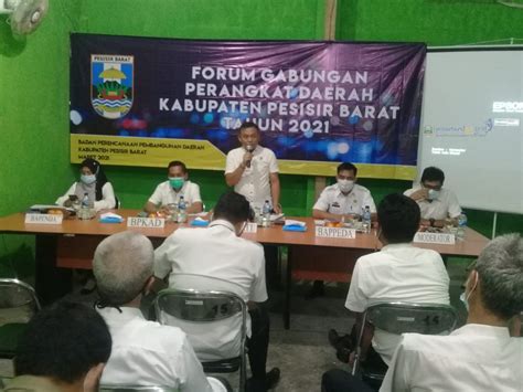 Rapat Forum Gabungan Perangkat Daerah Kab Pesisir Barat Tahun 2021