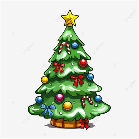 Vetor De árvore De Natal PNG árvore De Desenho Animado Desenho De