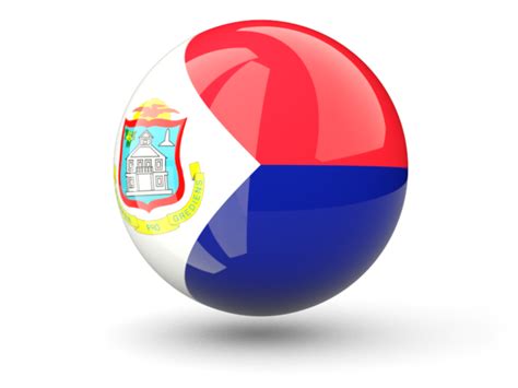 Sphere Icon Illustration Of Flag Of Sint Maarten