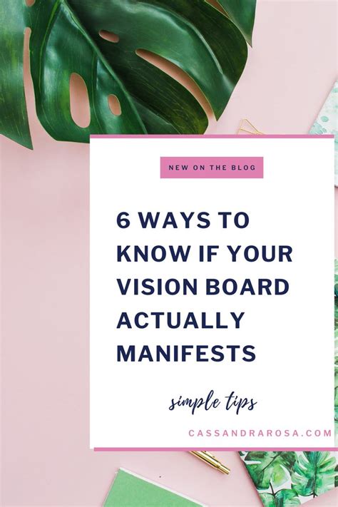 6 Ways To Know If Your Vision Board Actually Manifests Wondering If
