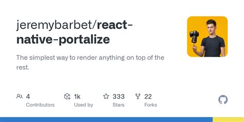 React Native Portalize Index Tsx At Master Jeremybarbet React Native