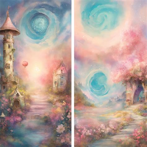 Lexica Shabby Chic Dreamy Mist Pastel Junk Journals Side By Side With