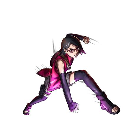 Uchiha Sarada Boruto Naruto Next Generations Naruto Series Official Art 1girl Black Hair