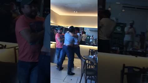 Briga Homem Apanha Ap S Ofender Mulher Youtube