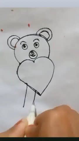 How To Draw Very Easy Drawing Teddy Bear Viral Shorts Youtubeshorts