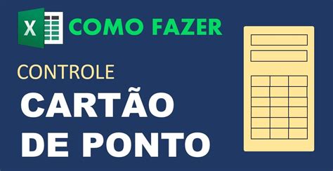 Como Fazer Folha De Ponto No Excel Smart Planilhas