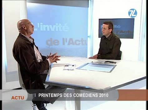 invite de l actu Daniel Bedos Printemps des comédiens Vidéo