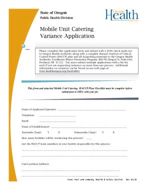 Fillable Online Variance Application Form Pdf Fax Email Print PdfFiller
